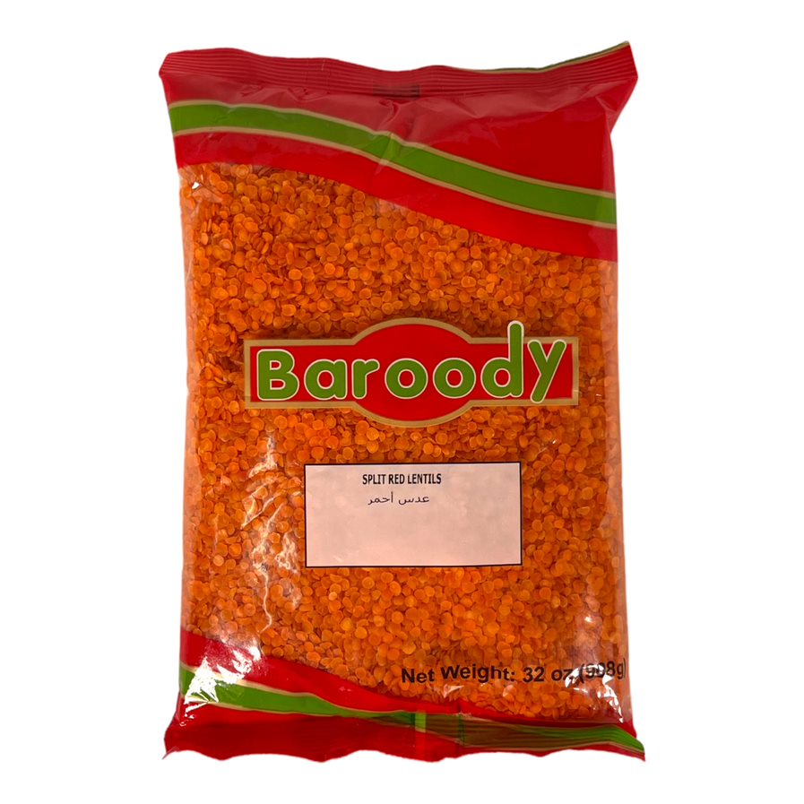 Baroody Split Red Lentils 908 GM بارودى عدس احمر – SF SHOPLY